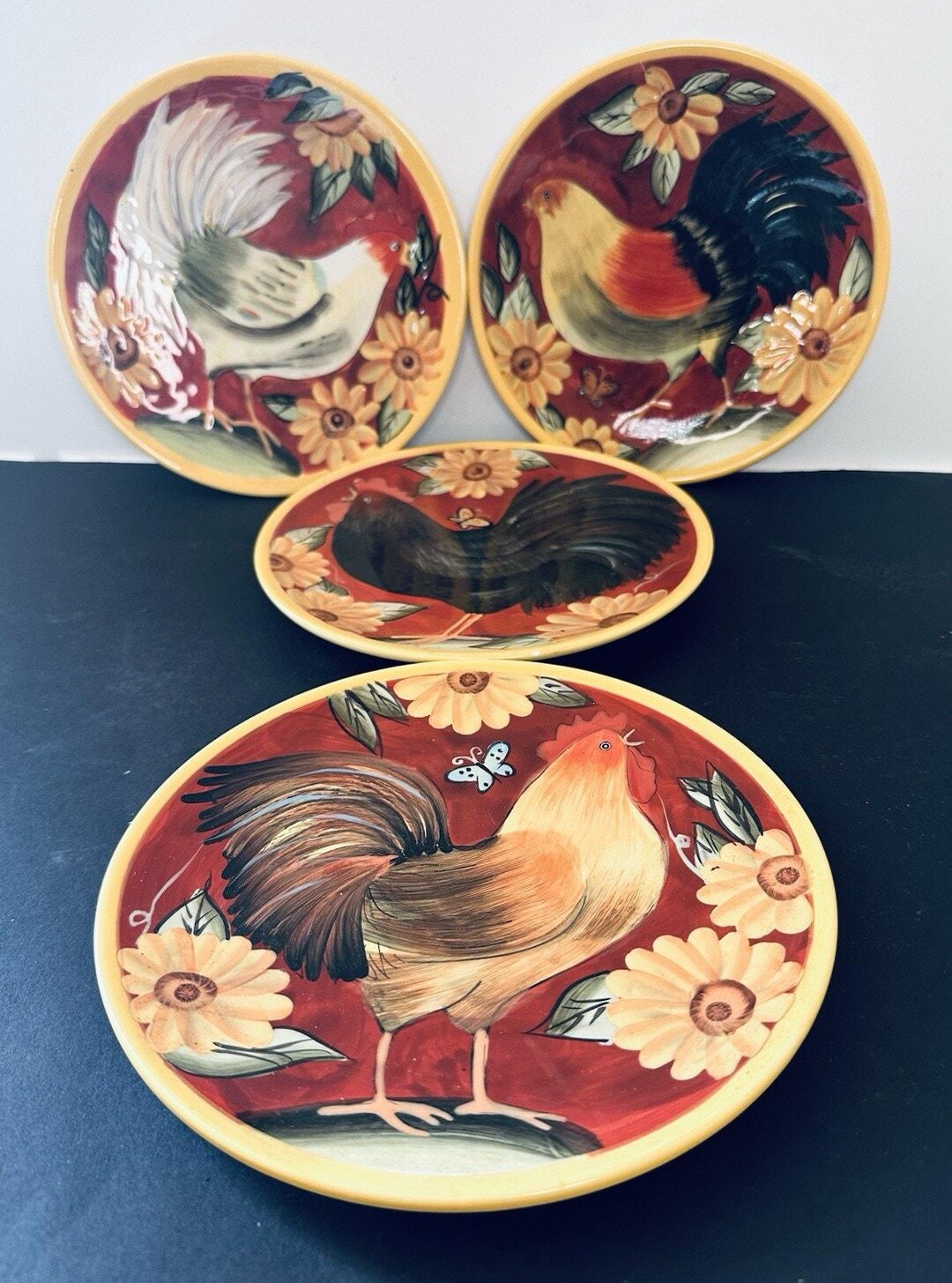 Cracker Barrel Old Country Store Susan Winget Design 8.25" Set of 4 ...