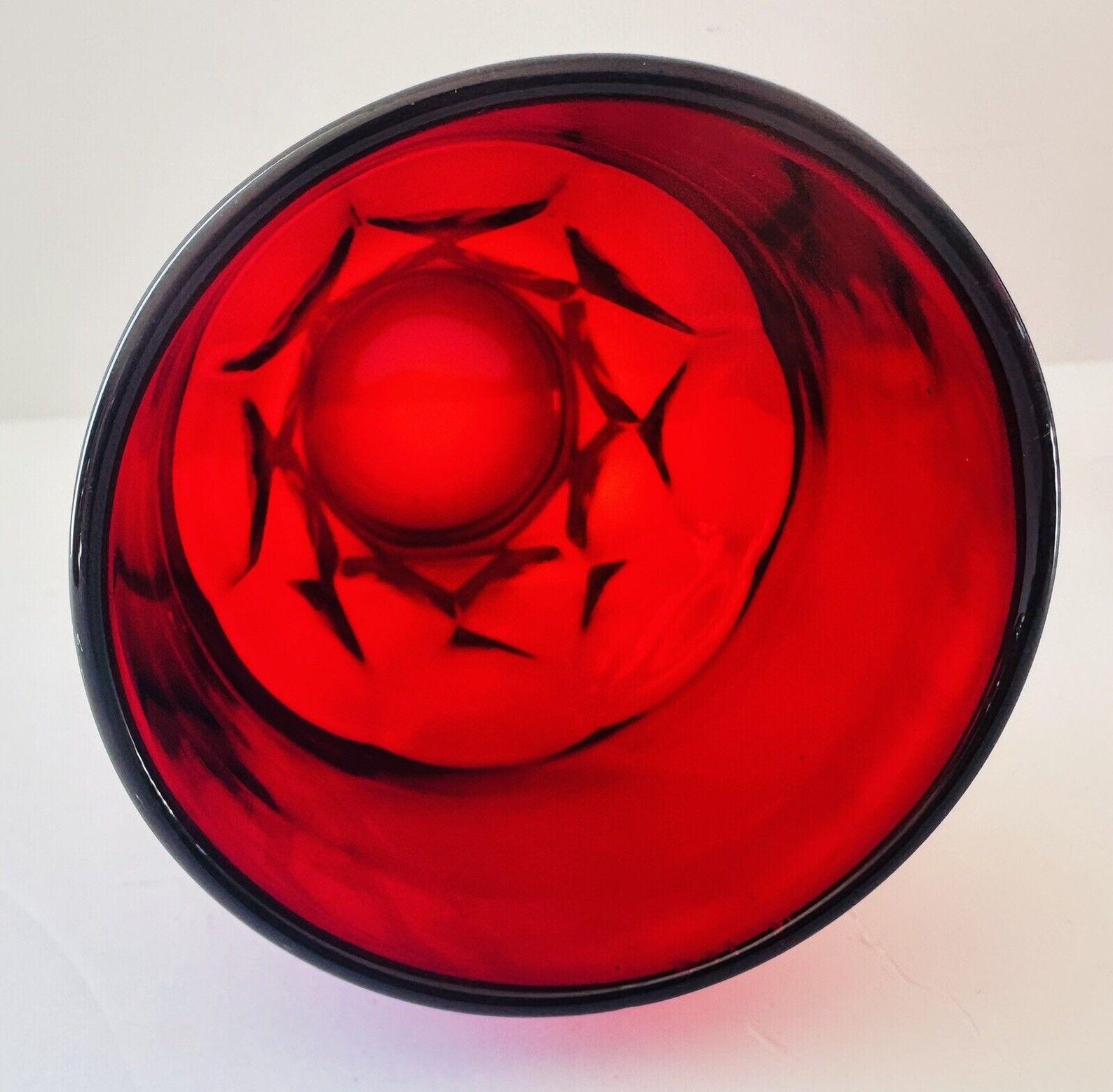 3 Viking Glass Georgian Ruby Red Glass Flat Bottom Tumblers 5" Tall - Etsy