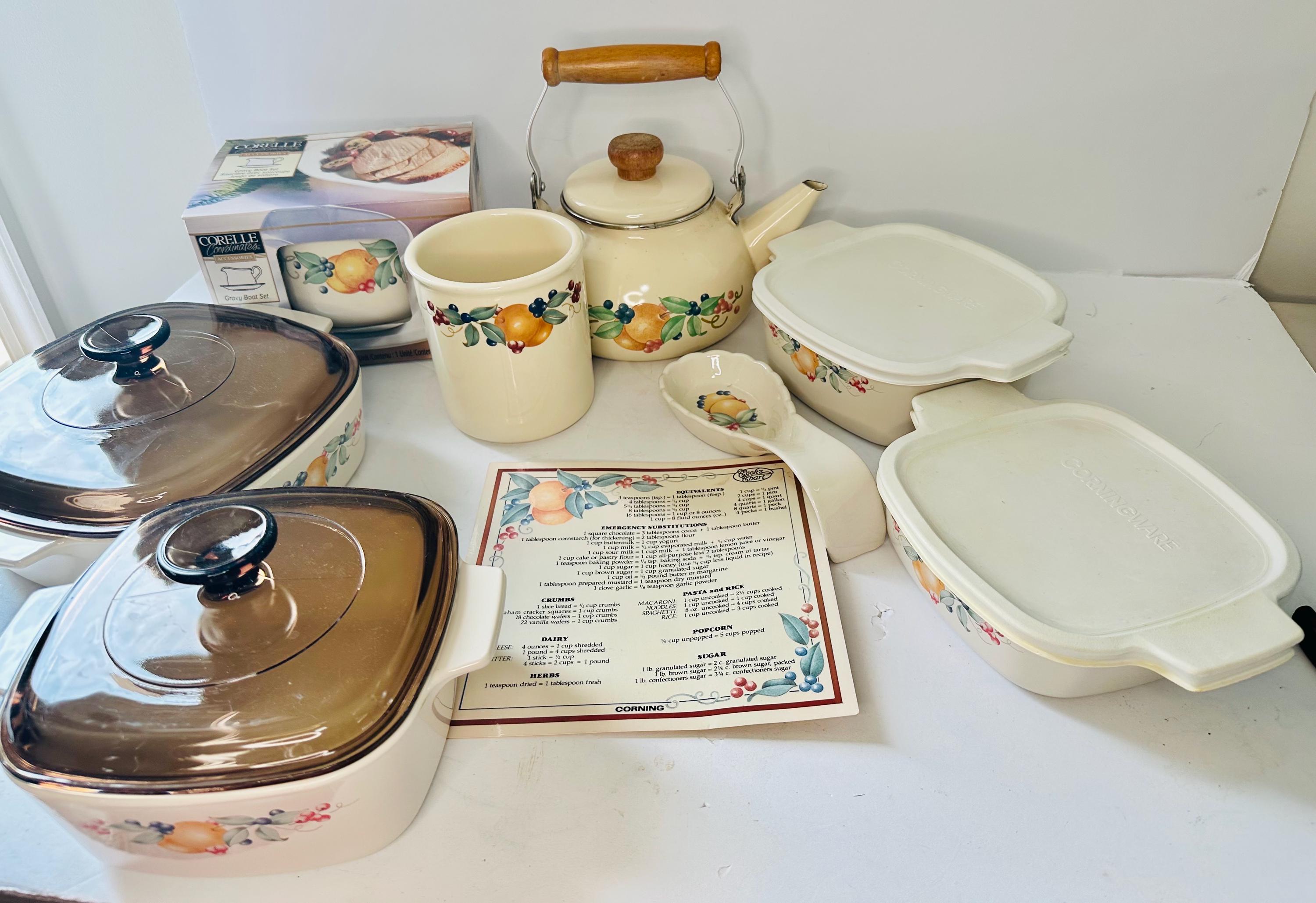 Corelle Abundance Dinner/ Salade Plates/platter/ Bowls/cups+saucers - Etsy
