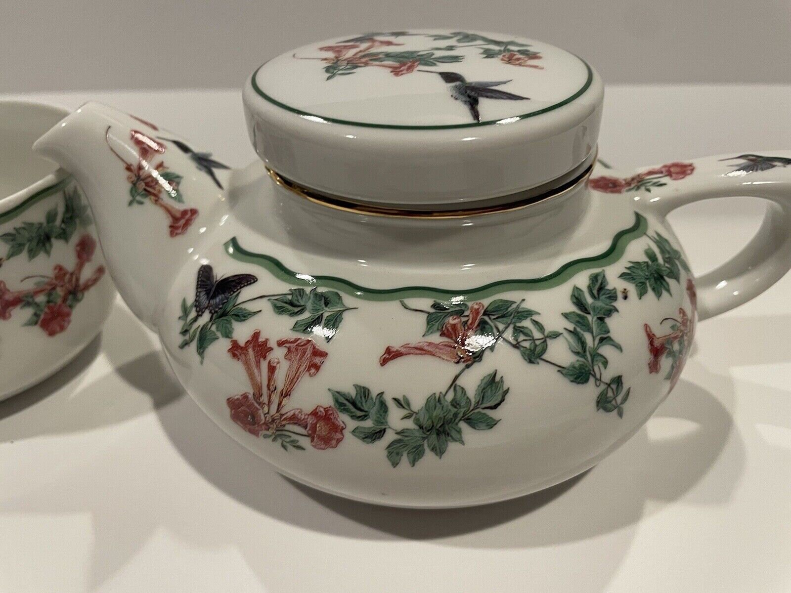 Andrea by Sadek National Wildlife Federation 3 Piece Hummingbird Teapot ...