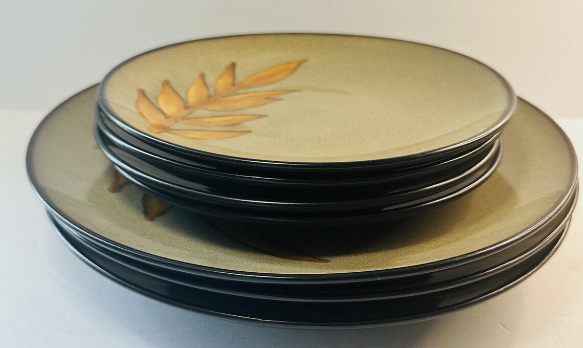 Home Trends Island Leaf 11 1/4”dinner & Salad Plates - Etsy
