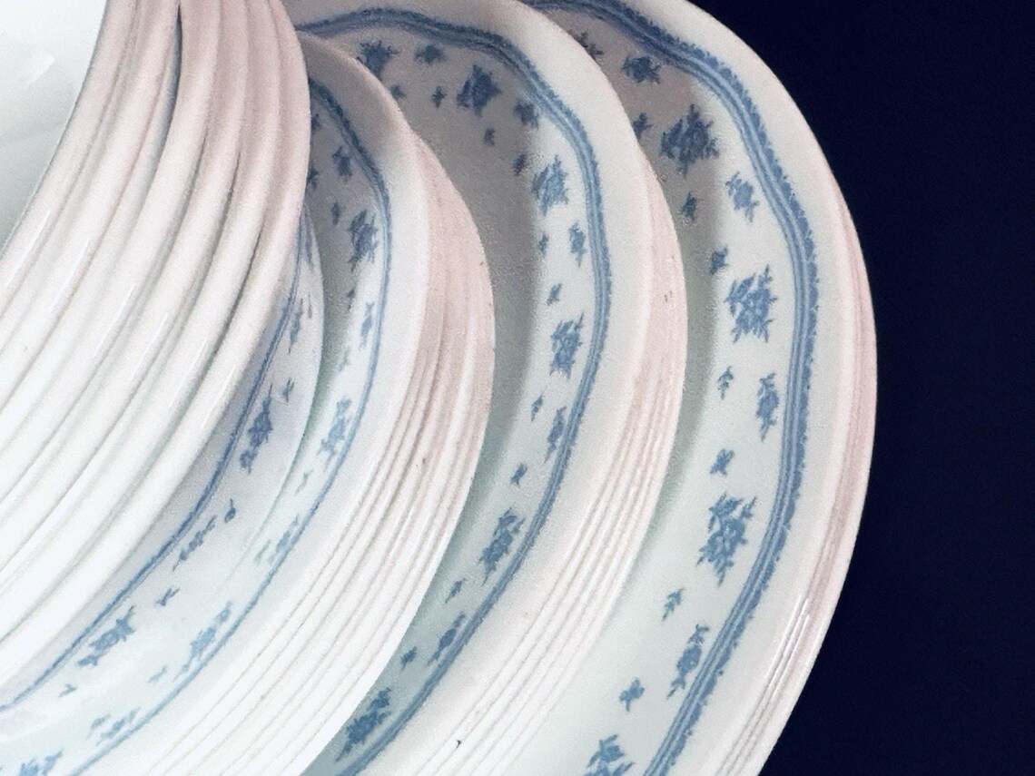 Vintage Corelle Morning Blue Dinnerware - Plates/cereal Bowls. Pick ...