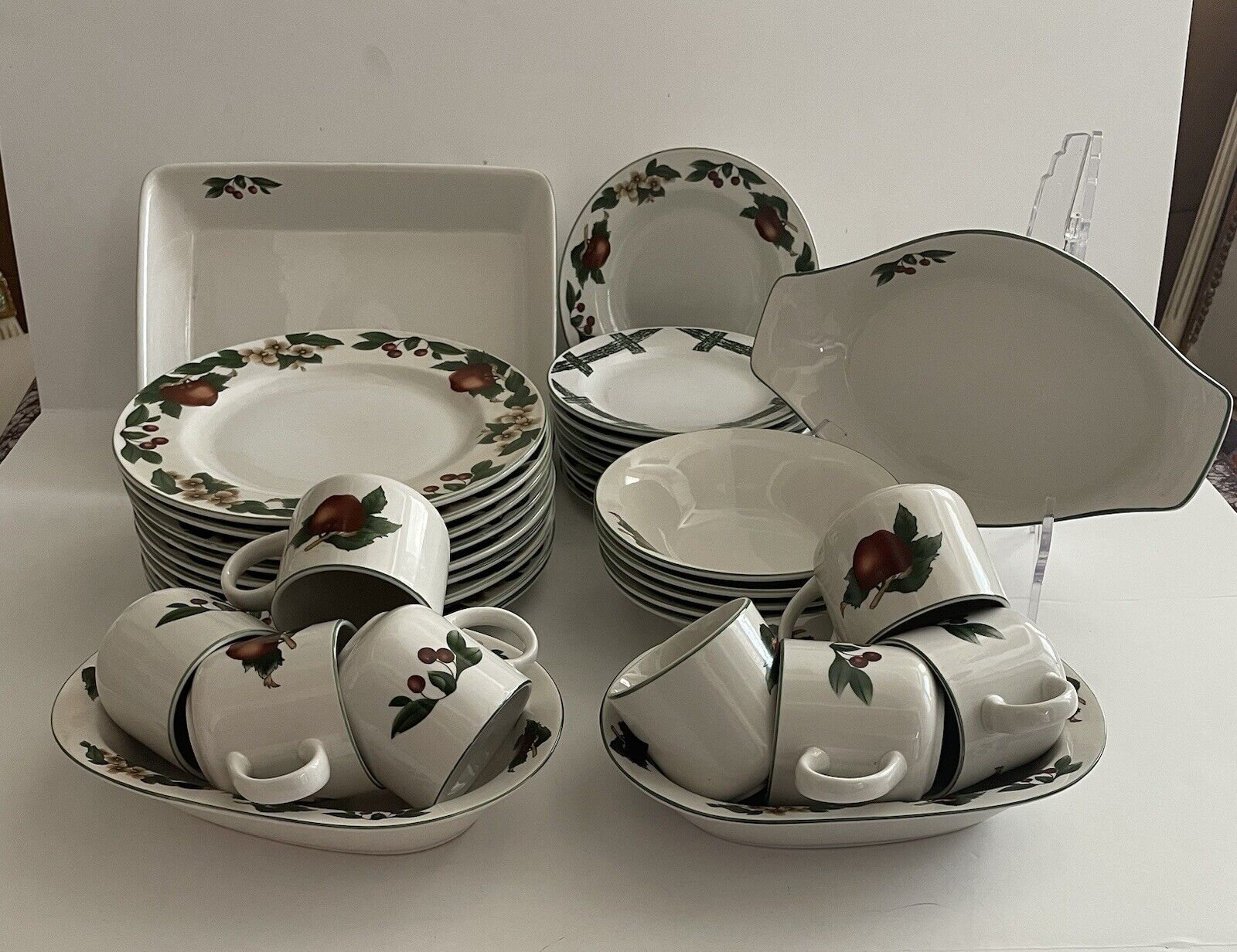 The Cades Cove Collection by Citation- Red Apple - 6 X 4 Placing Set + Extras - Etsy