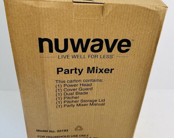 Nuwave Party Mixer 6-cup Blender Model 22193 NEW IN BOX - Etsy
