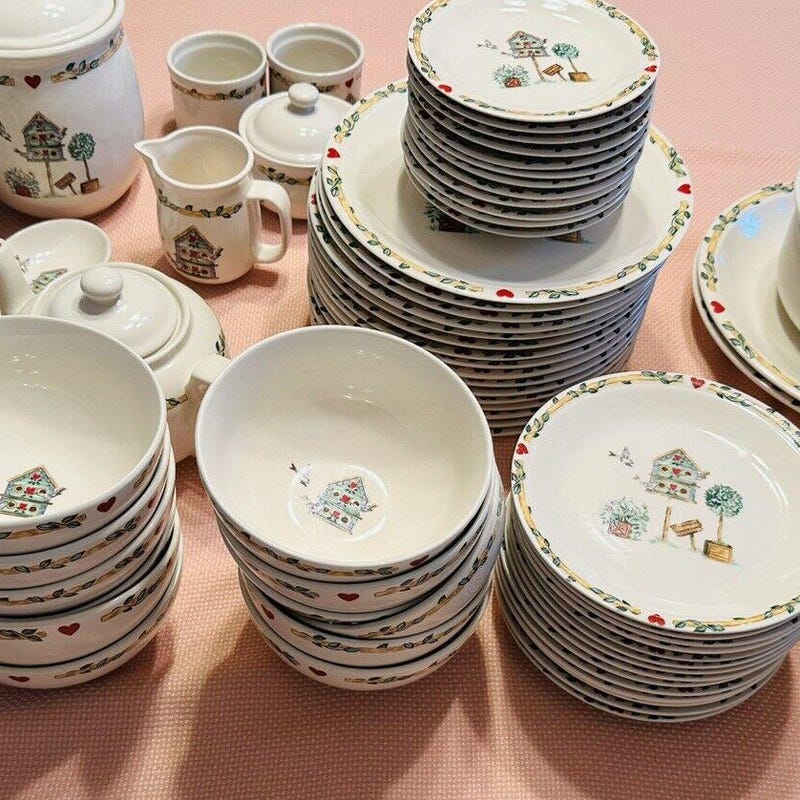 Bird Pottery Dishes - Etsy