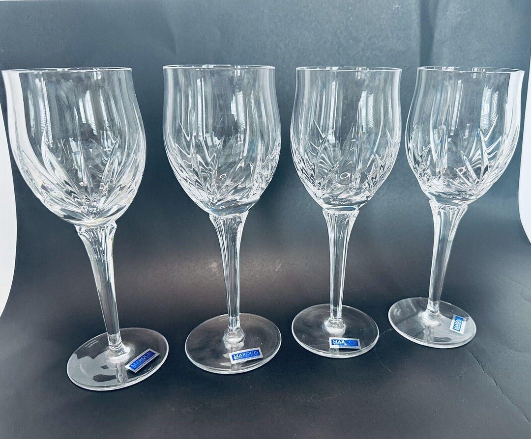 Waterford Crystal Bloomfield Water Goblets/ Wine Glasses 7 7/8"_. All ...