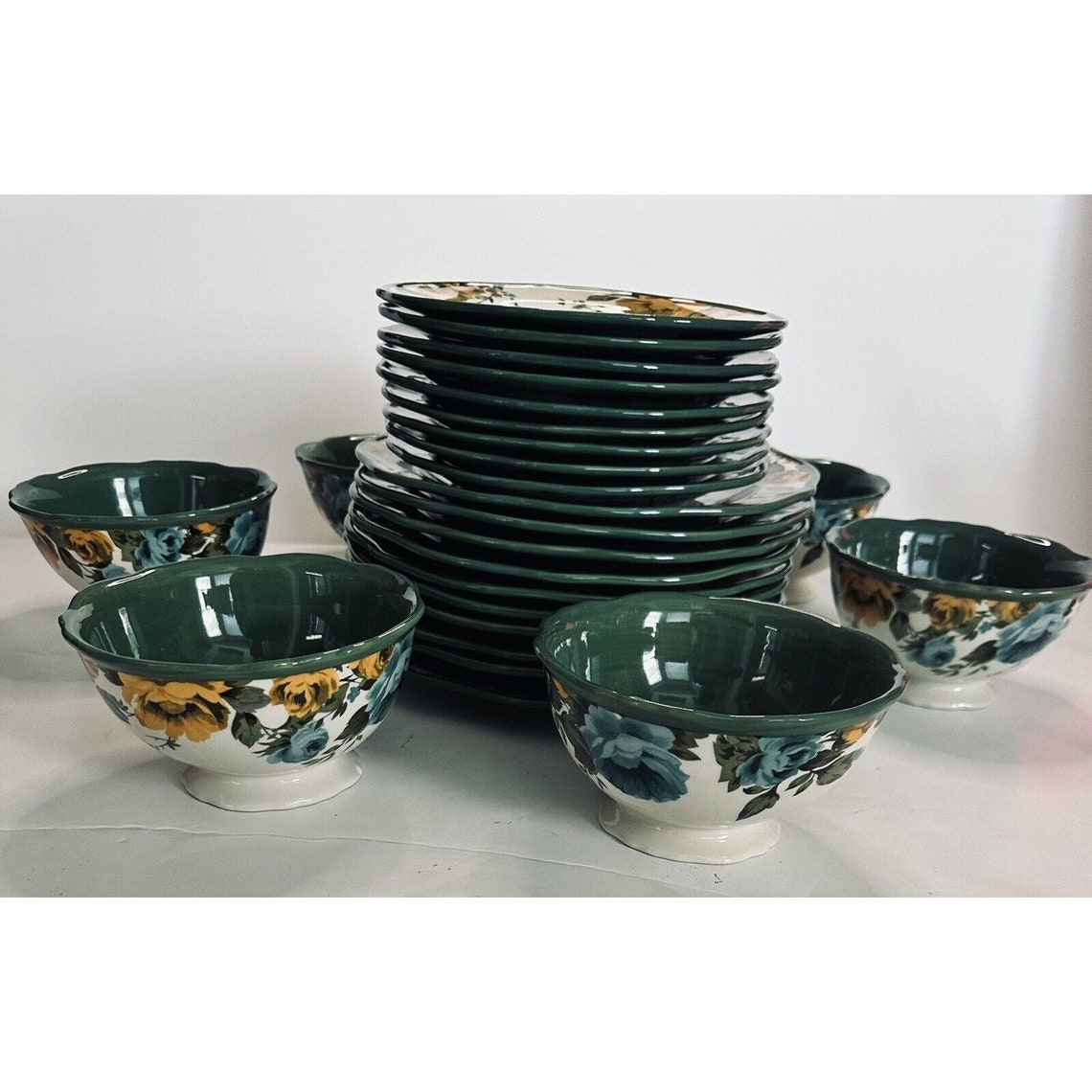 The Pioneer Woman Rose Shadow Dinnerware_ Ceramic Long Term Use_ Set ...