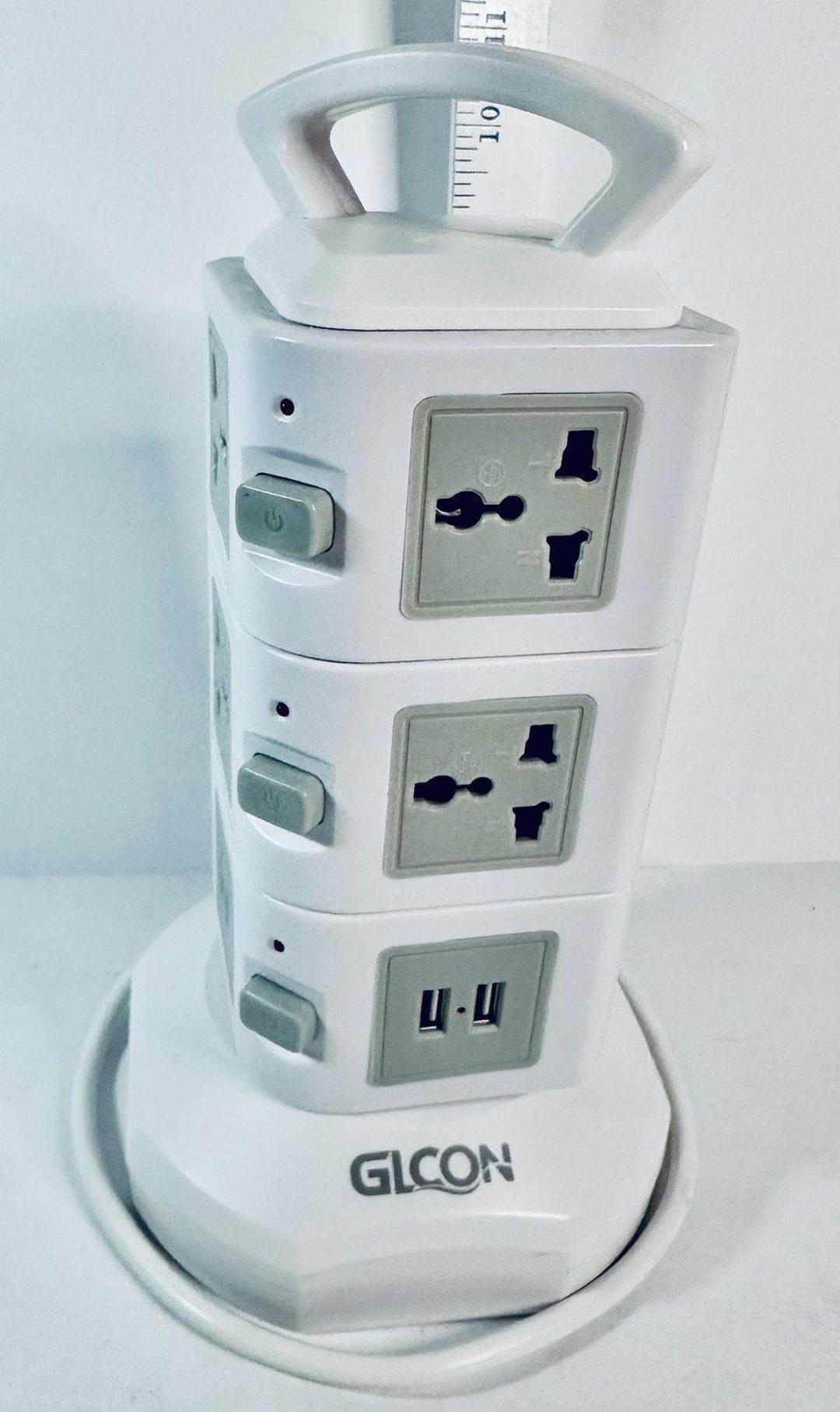 Desktop Power Strip Tower - Multi Plug Power Station With 10 Outlets ...