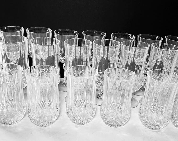 Cristal D'arques Durand Longchamp Wine Glasses-set of 6 - Etsy