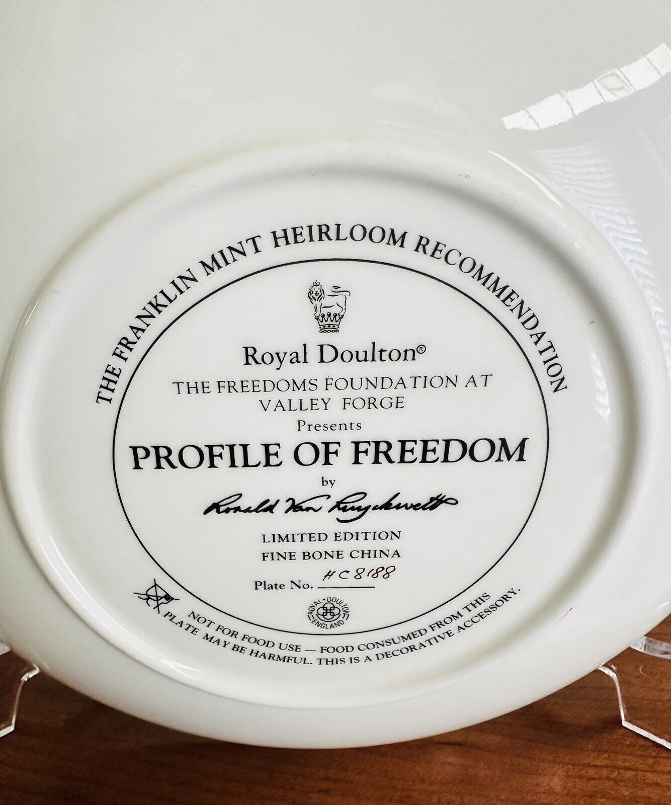 The Franklin Mint Heirloom Royal Doulton_freedom Foundation Collector ...