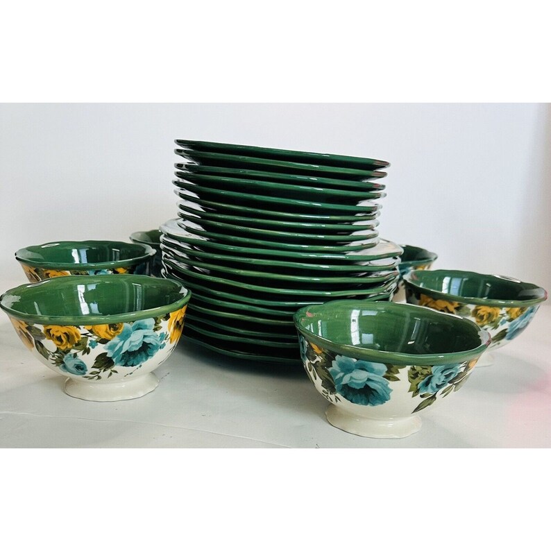 The Pioneer Woman Rose Shadow Dinnerware_ Ceramic Long Term Use_ - Etsy