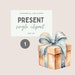 Watercolor Present Clipart, Single Image File, Transparent PNG ...