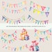 Birthday Party Clipart Bundle Watercolor, Clipart for Commercial Use ...