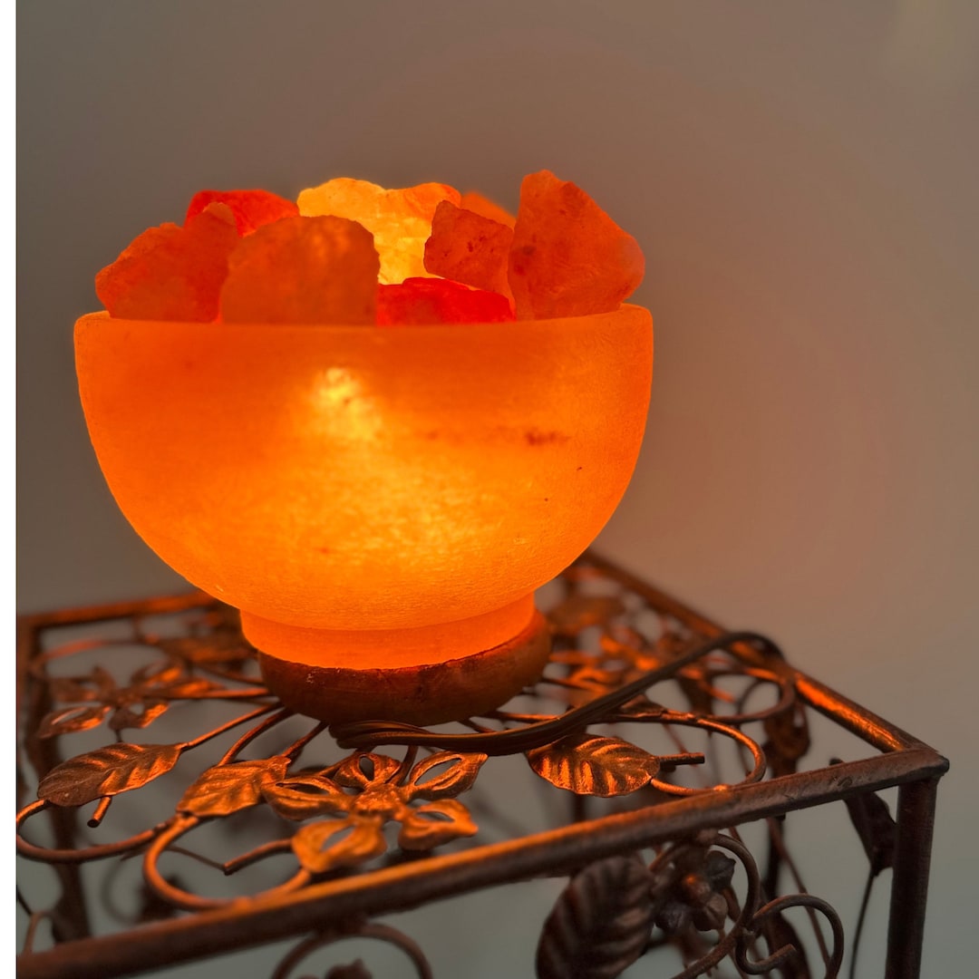 LARGE Natural Himalayan Salt Lamp 8 Salt Rock Lamp Chord/bulb pink Salt ...