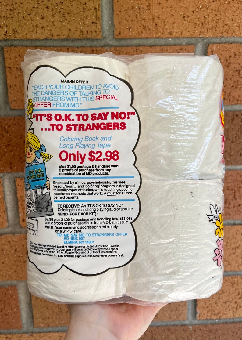 NOS Vintage MD Brand Toilet Paper | Bathroom 60s 70s 80s Kitsch Groovy ...