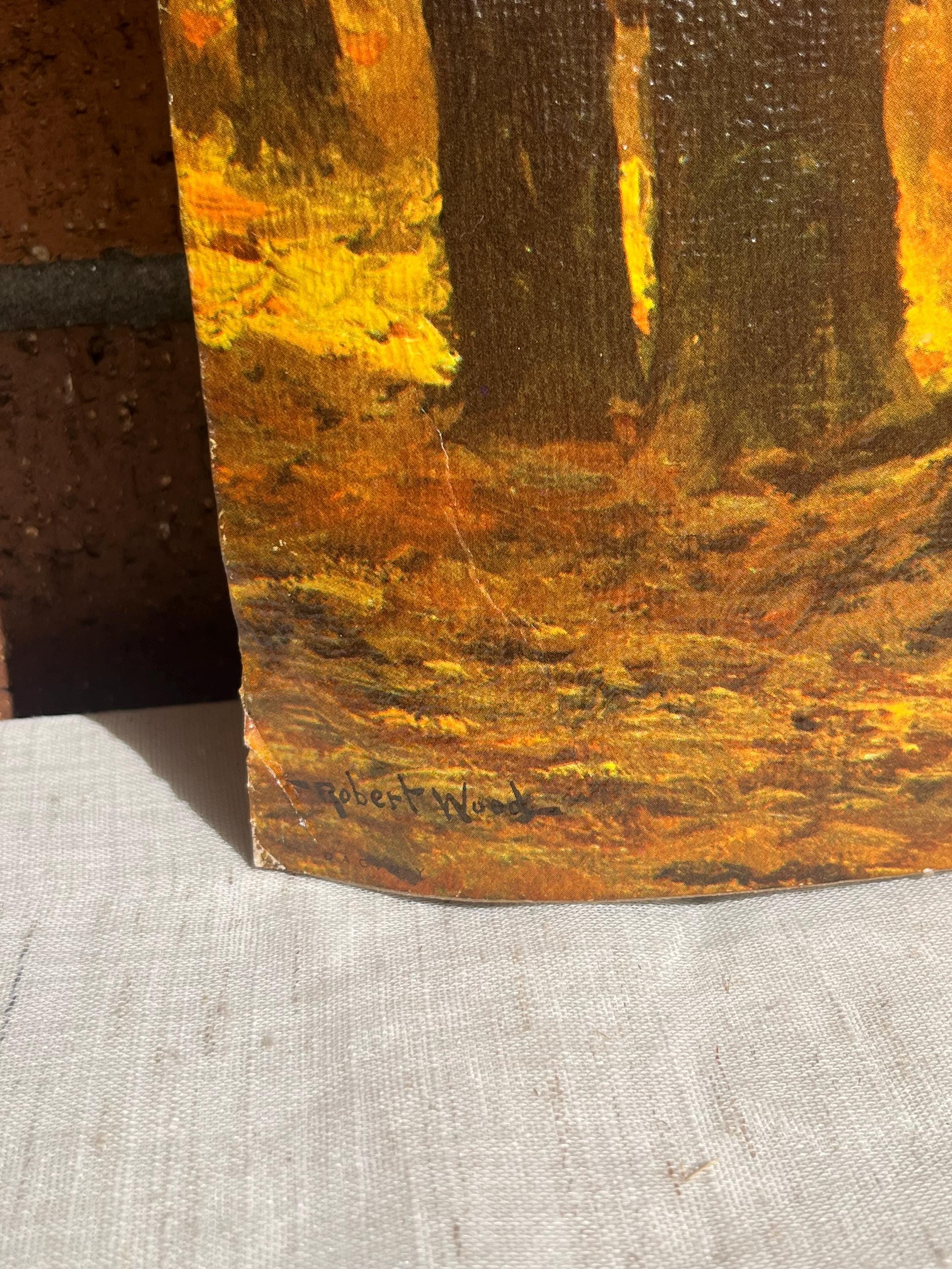 1960s "autumn Bronze" Lithograph by Robert Wood | Mod Midcentury MCM ...