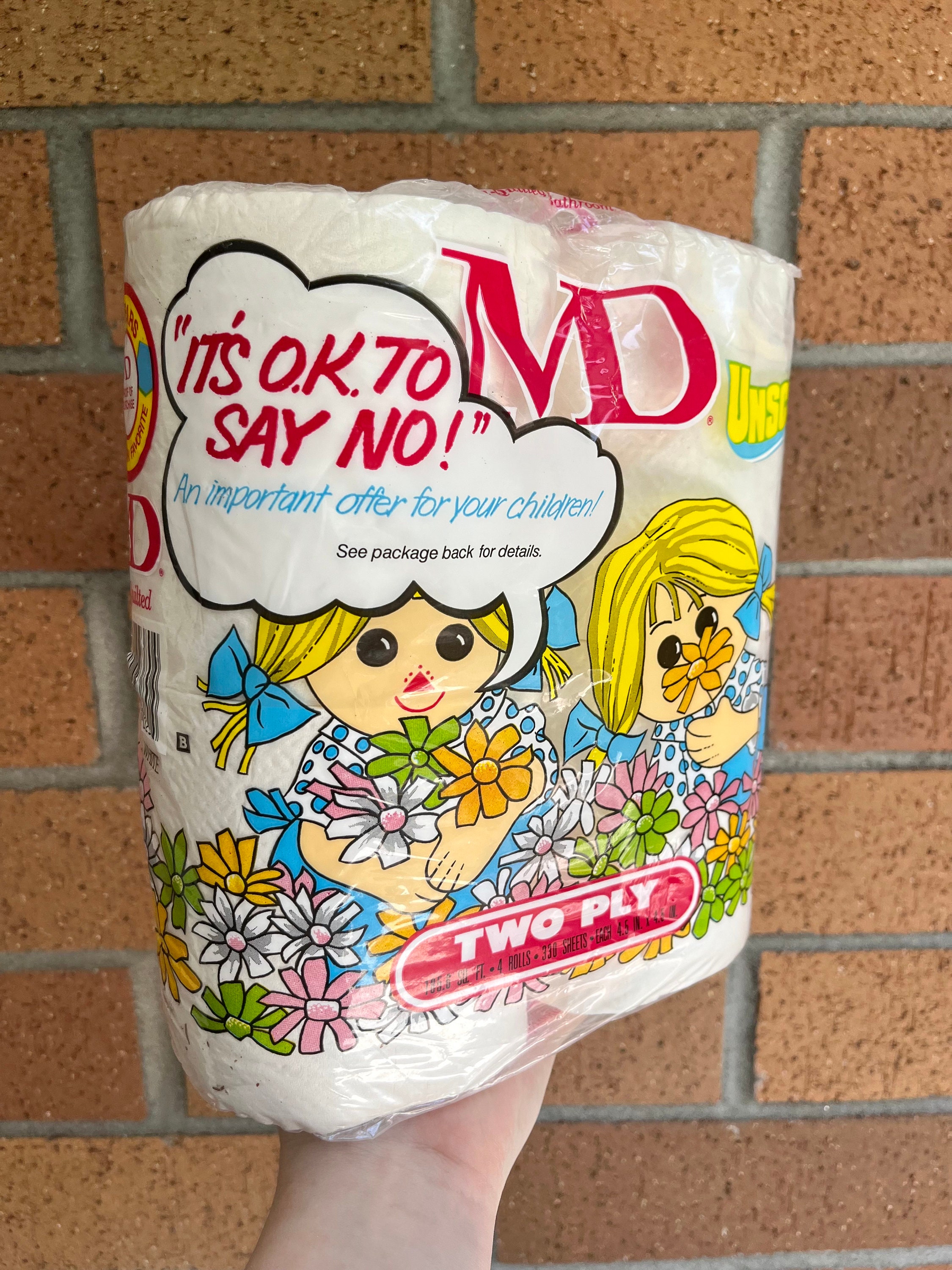 NOS Vintage MD Brand Toilet Paper | Bathroom 60s 70s 80s Kitsch Groovy ...