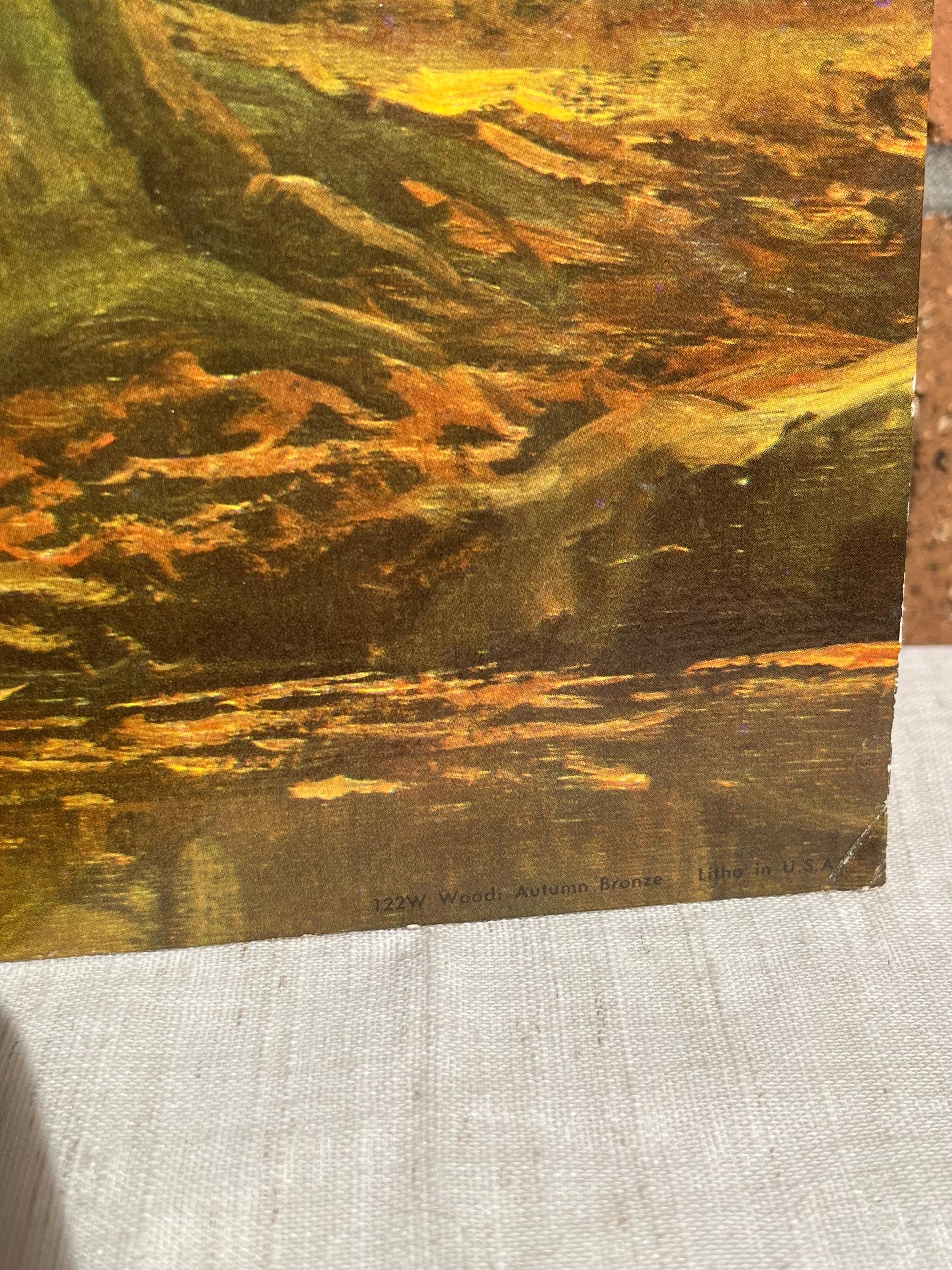 1960s "autumn Bronze" Lithograph by Robert Wood | Mod Midcentury MCM ...
