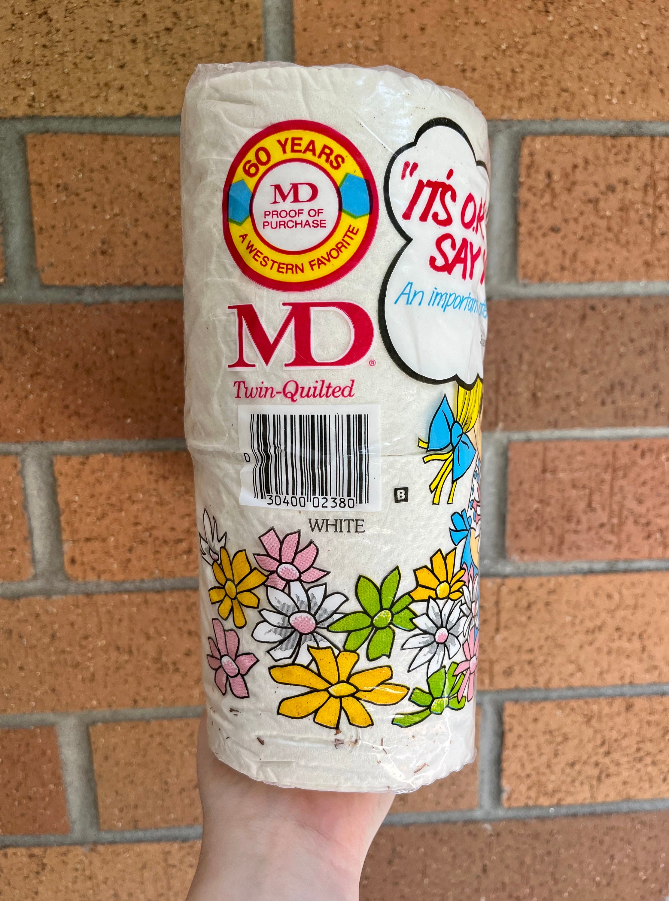 NOS Vintage MD Brand Toilet Paper | Bathroom 60s 70s 80s Kitsch Groovy ...