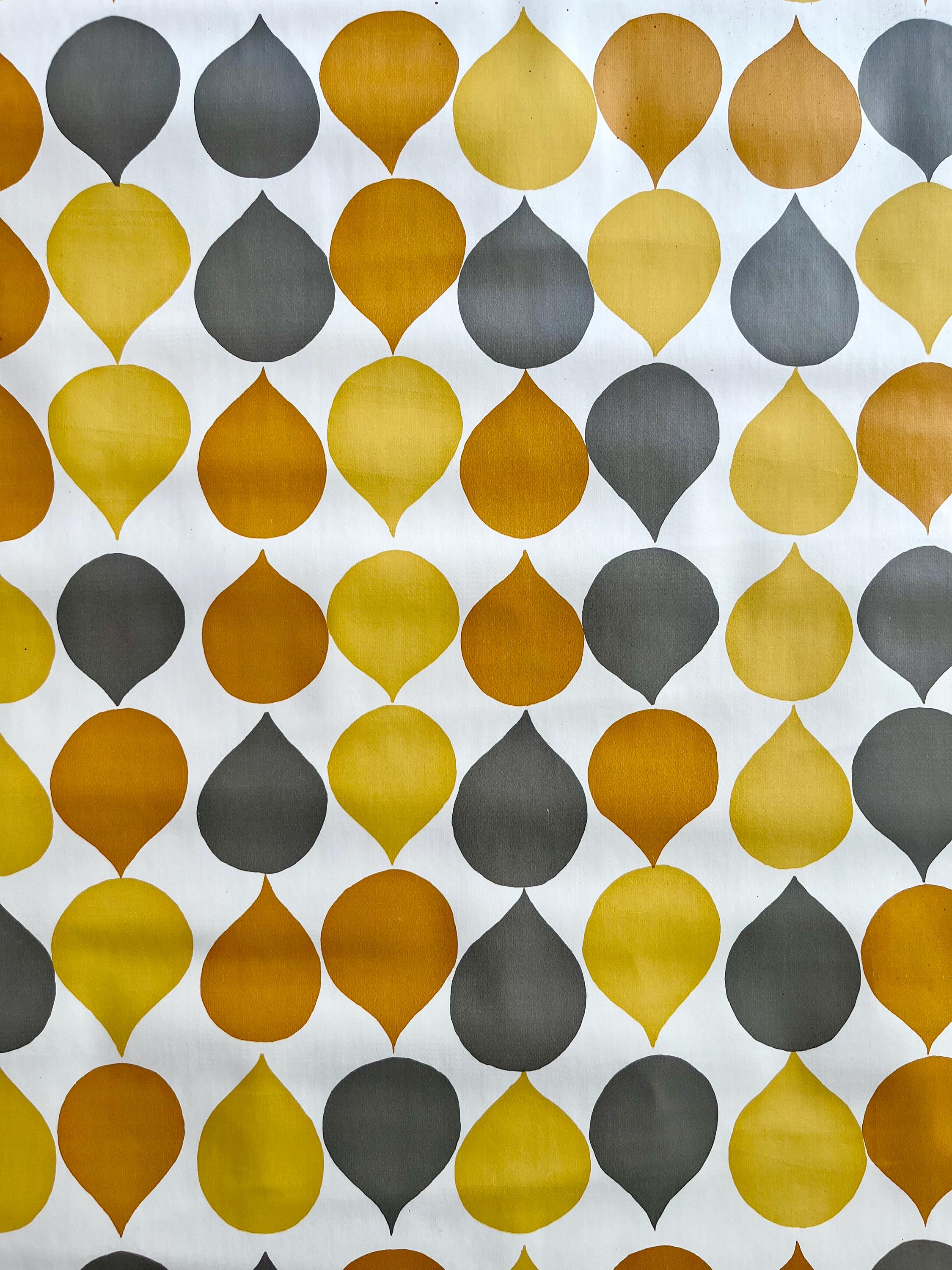 Groovy Raindrop Pattern Vintage Wallpaper | 70s Groovy Retro Funky ...