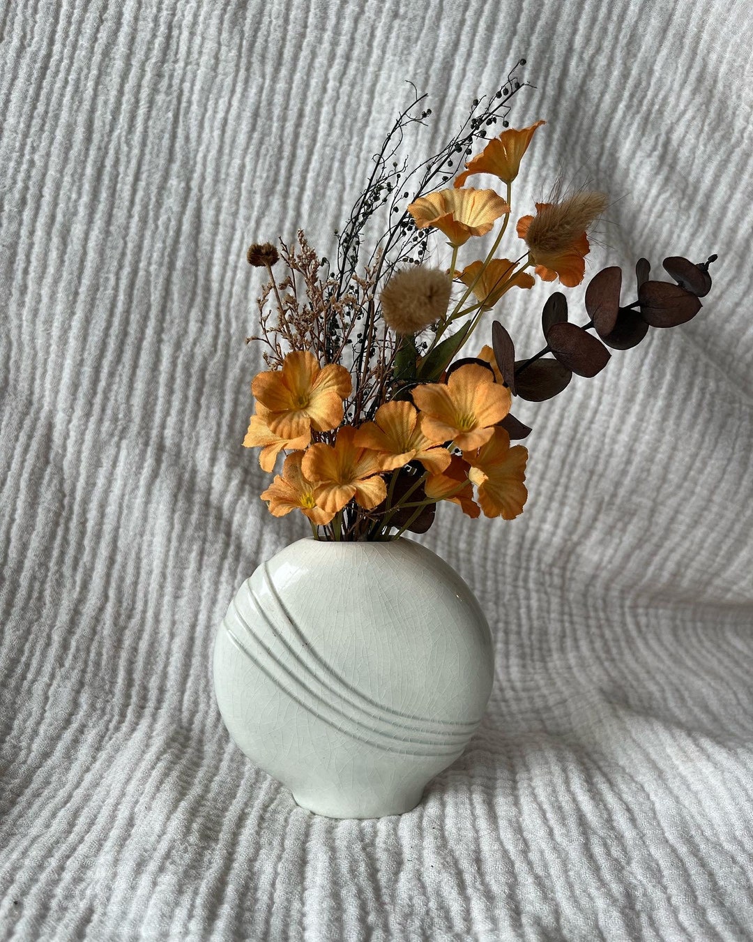 Pale Blue Vintage Haeger-style Art Deco Vase Cottagecore - Etsy
