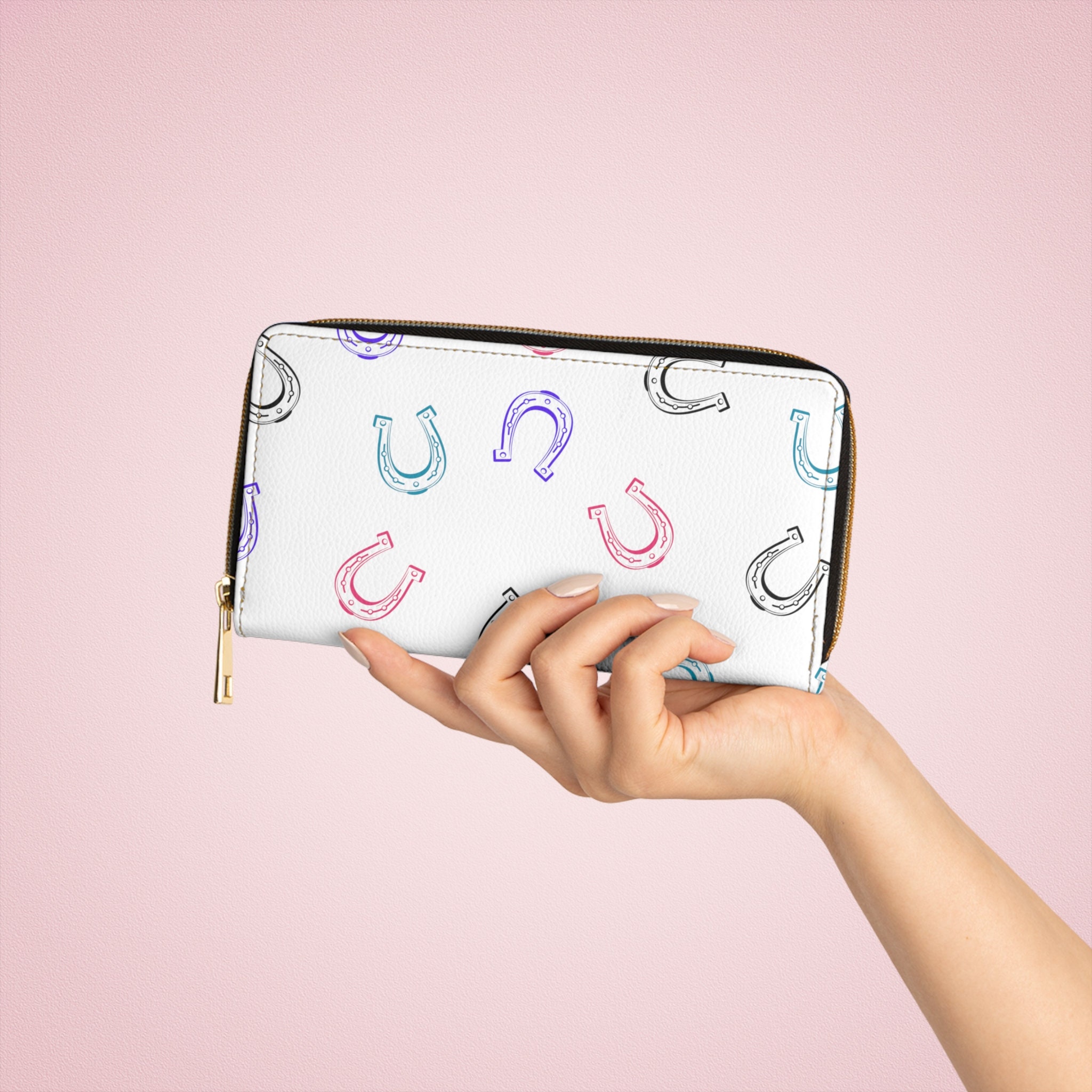Colorful Horseshoe Cowgirl Zipper Wallet Wallet for Country - Etsy
