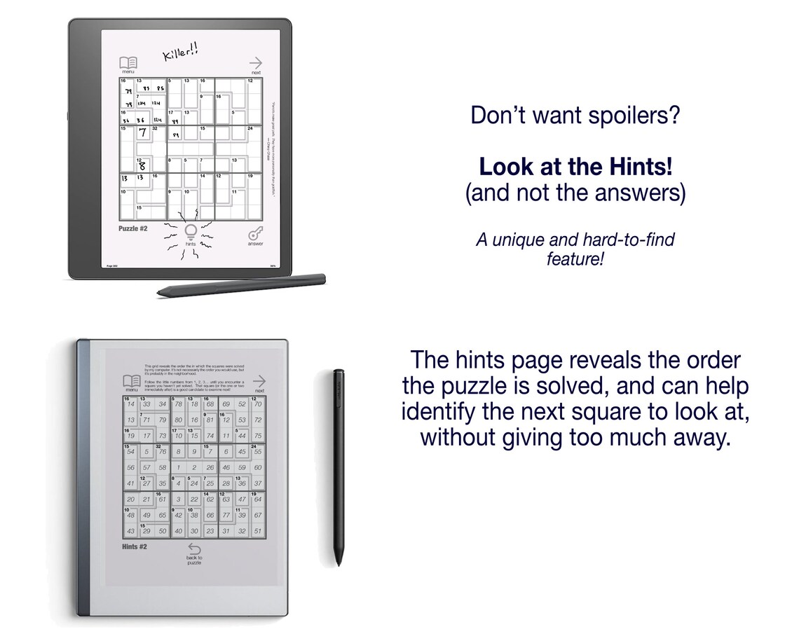 Krazydad Killer Sudoku, CHALLENGING Volume 1: 800 Sudoku Puzzles for Kindle Scribe or Remarkable ...