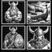 12 Viking Digital Files for Laser Engraving 4x4" Slate Tiles - Etsy