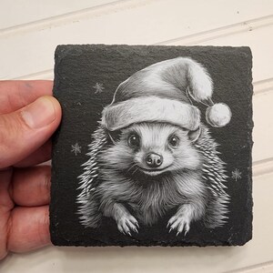 8 Adorable Hedgehog Digital Files for Laser Engraving 4x4" Slate ...