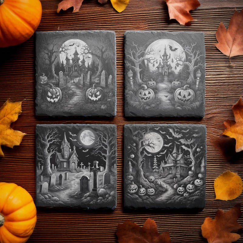Halloween Coasters - Etsy
