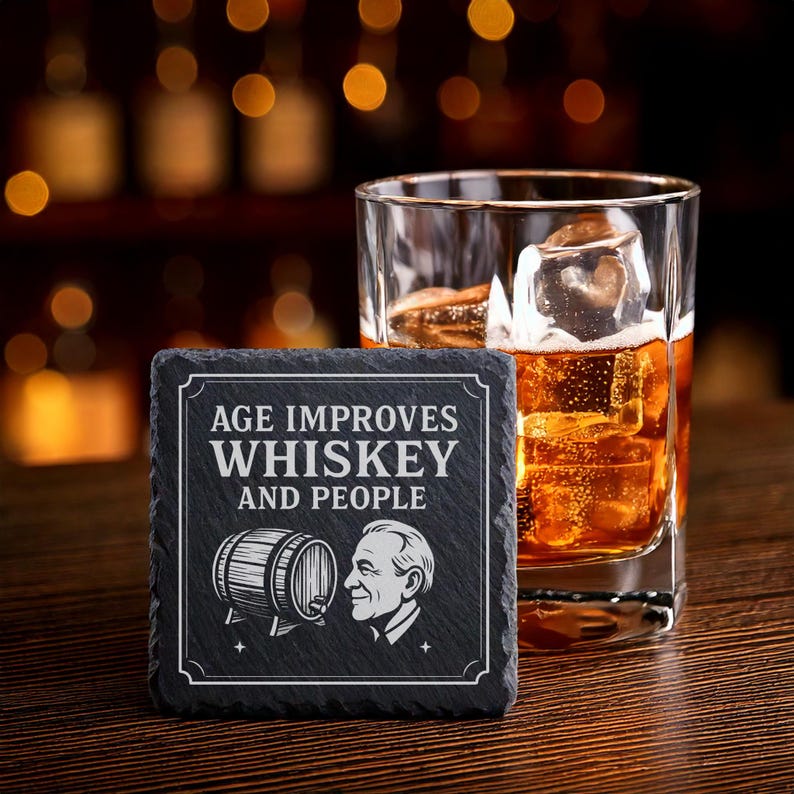 12 Whiskey Digital Files for Laser Engraving 4x4" Slate Coasters- 12 ...