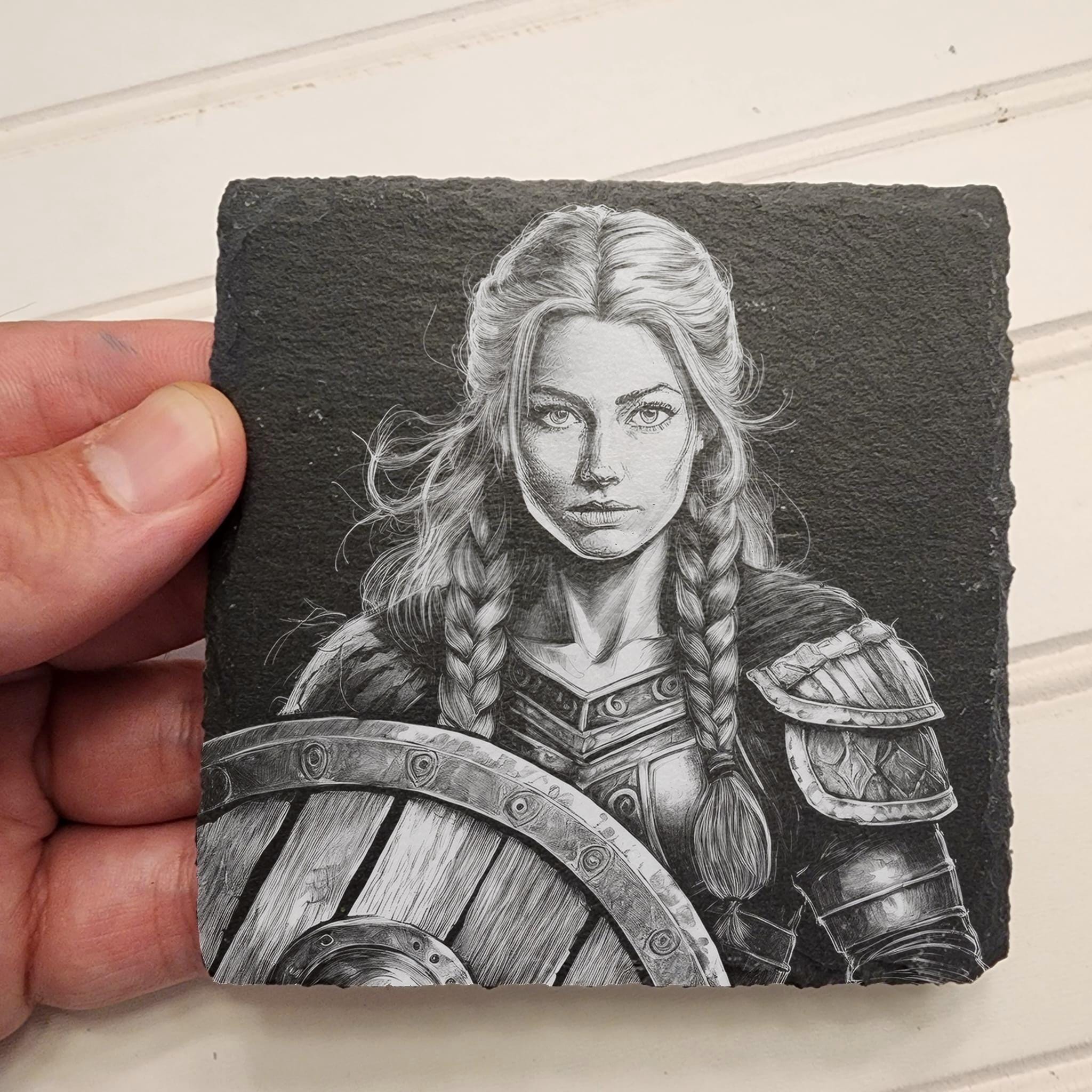8 Female Viking Digital Files for Laser Engraving 4x4" Slate Tiles - Etsy