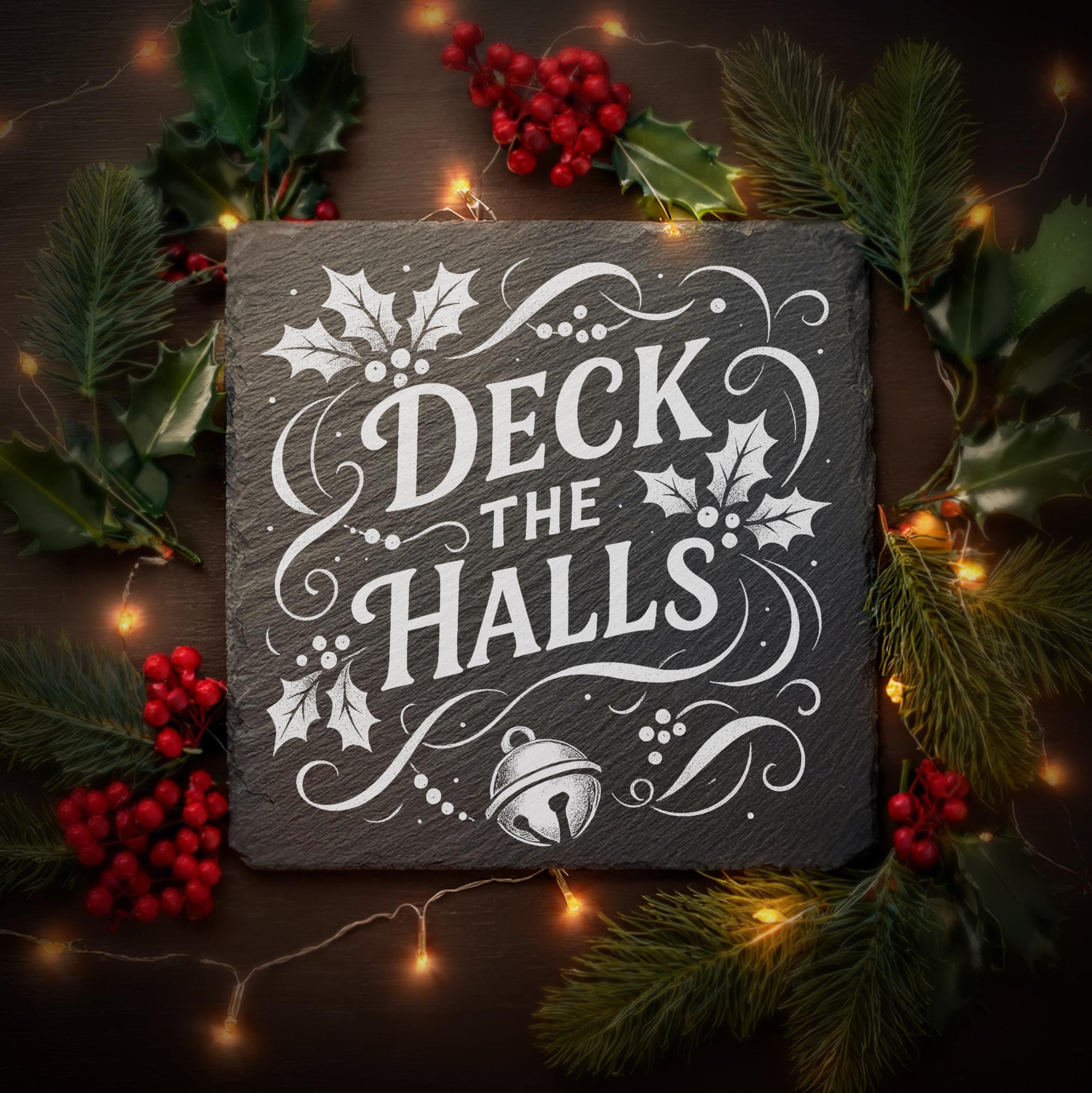 Christmas Song Digital Files for Laser Engraving 4x4" Slate Coasters - Etsy