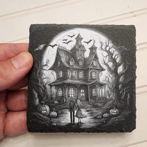 12 More Spooky Halloween Scenes- Digital Files for Laser Engraving 4x4 ...