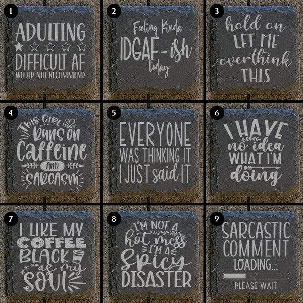 Slate Coaster Designs - Etsy