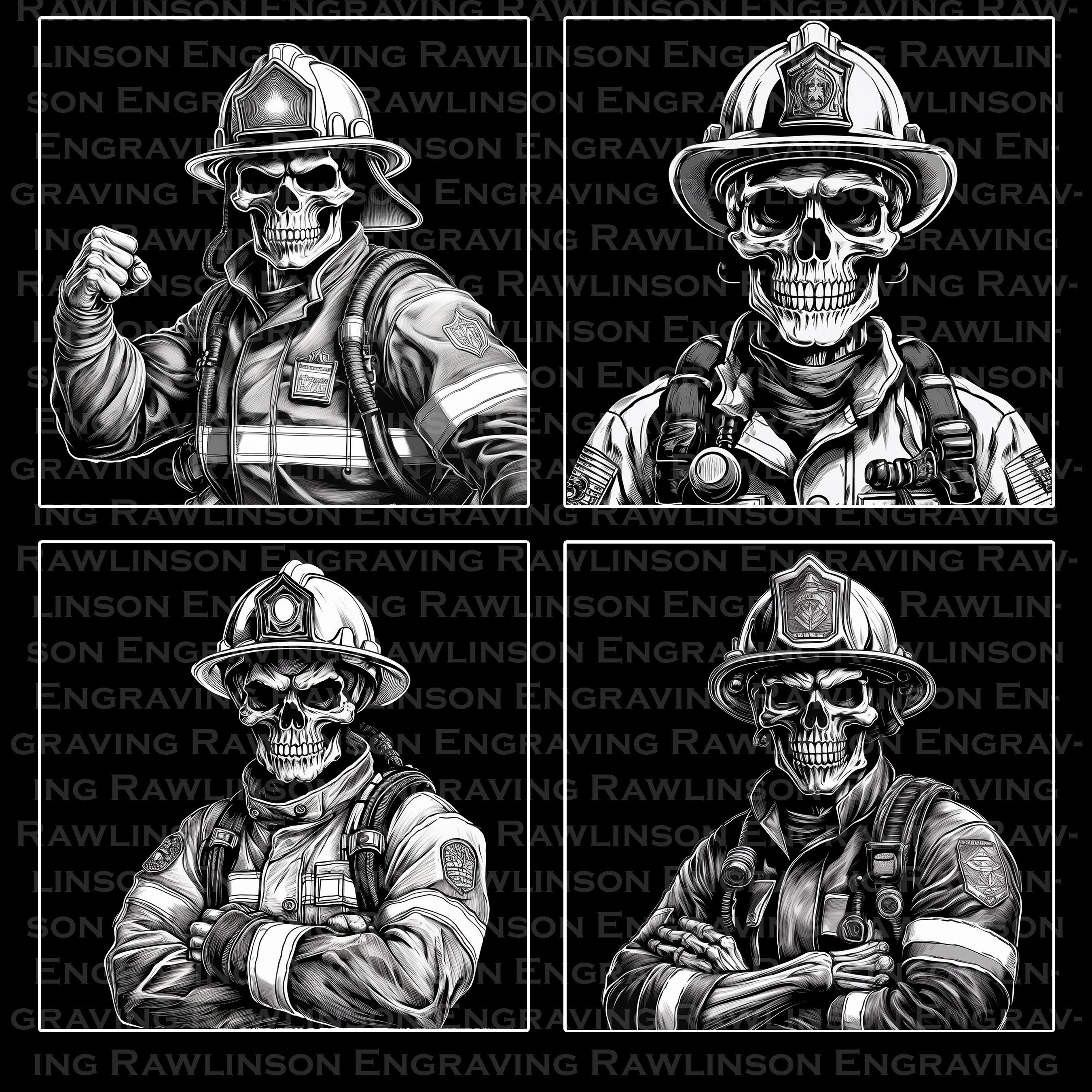 Digital Files for Laser Engraving 4x4" Slate Tiles- Skeleton/skull ...