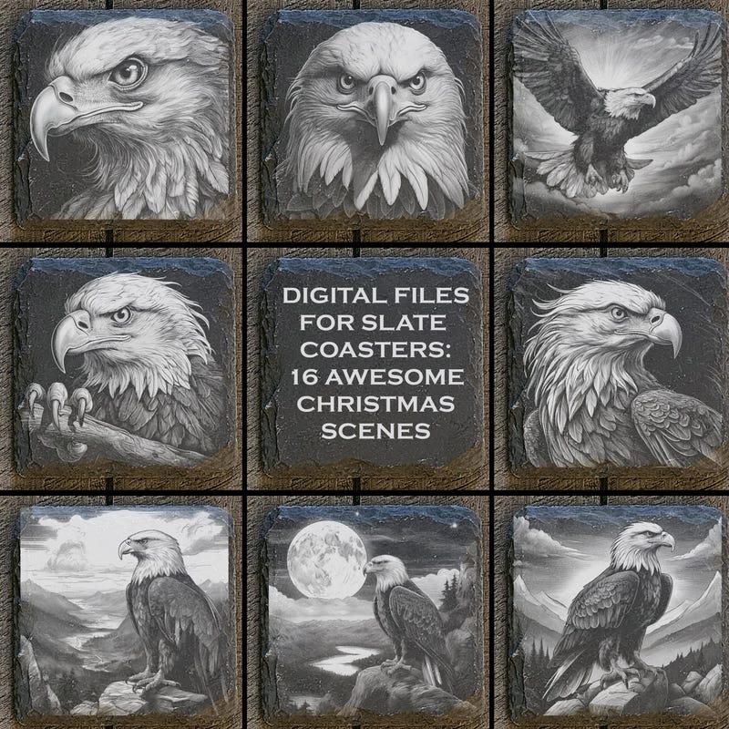 Eagle Slate Engraving - Etsy