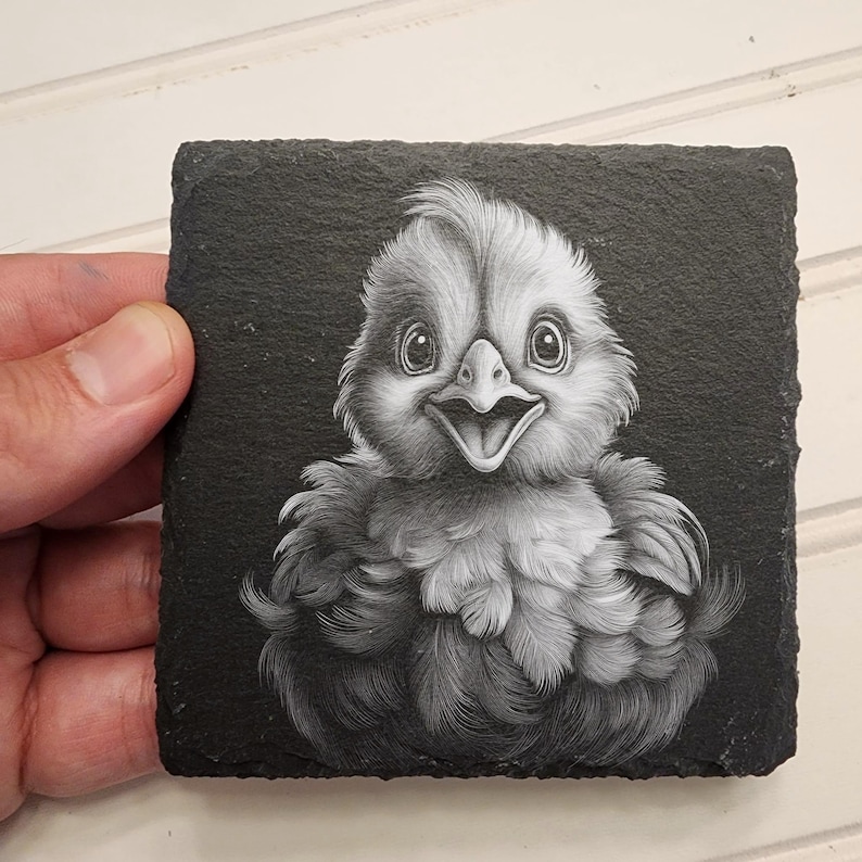 12 Adorable Farm Animals Digital Files for Laser Engraving 4x4" Slate ...
