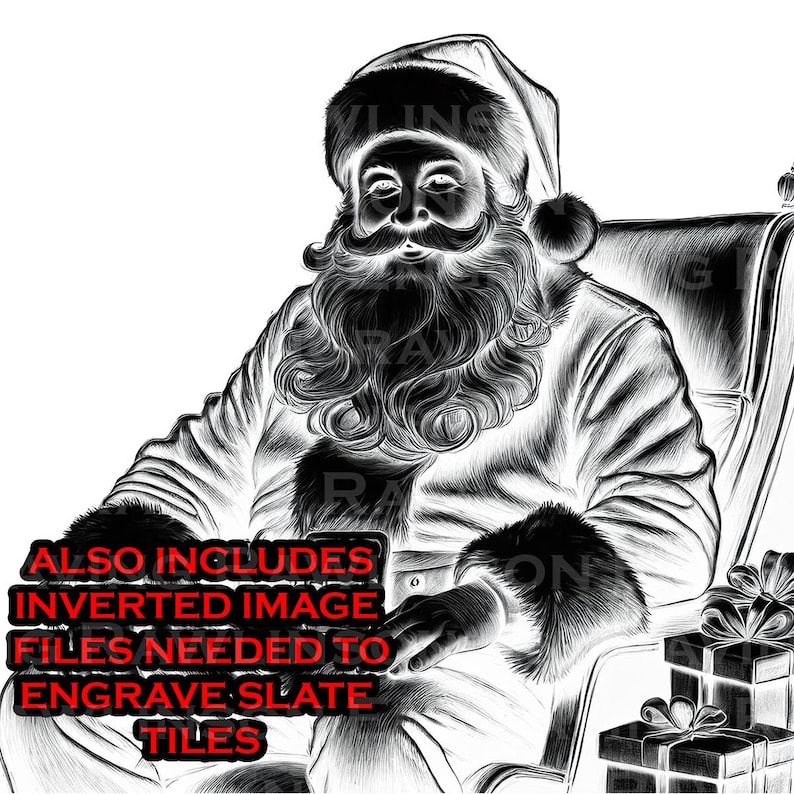 12 Christmas Scene Digital Files for Laser Engraving 4x4" Slate ...