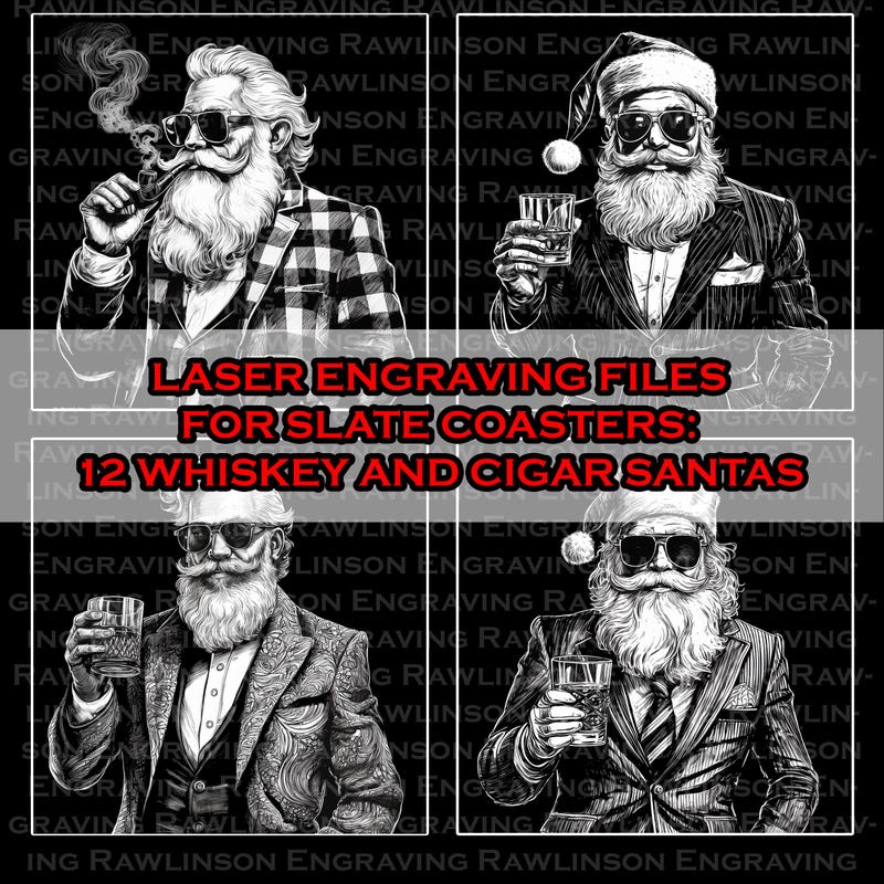 Bad Santa Slate - Etsy