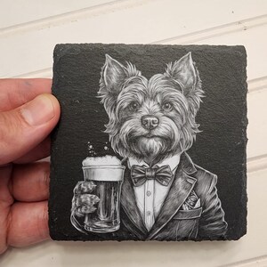 9 More Fancy Dogs Drinking Beer Digital Files for Laser Engraving 4x4 ...