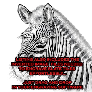 9 African Safari Animals- Digital Files for Laser Engraving 4x4" Slate ...