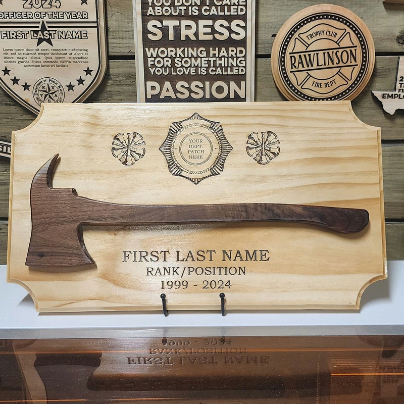 Firefighter Plaque - Etsy