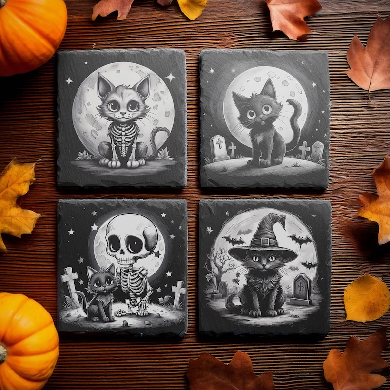 Cat Coaster - Etsy