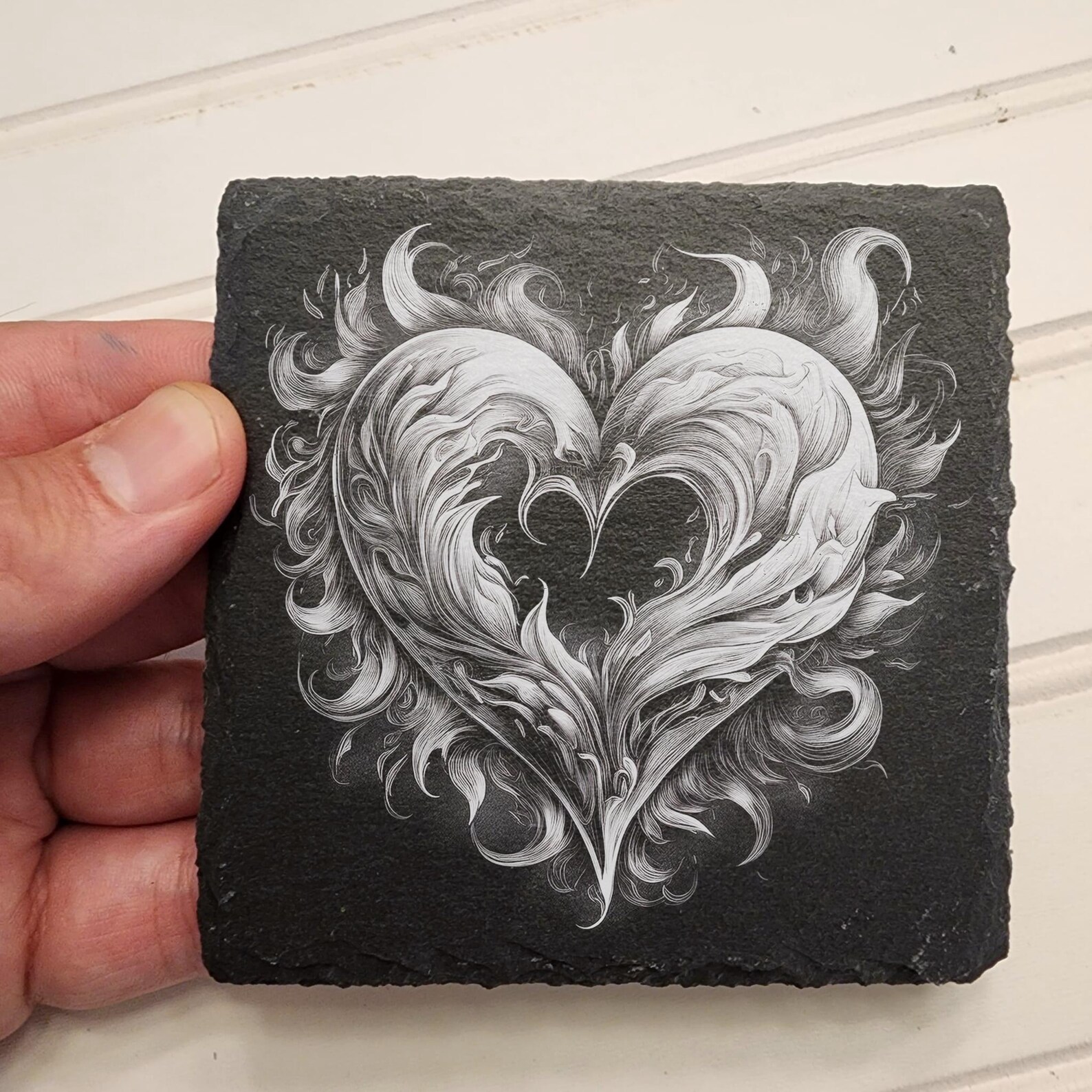 9 Heart Digital Files for Laser Engraving 4x4" Slate Tiles - Etsy