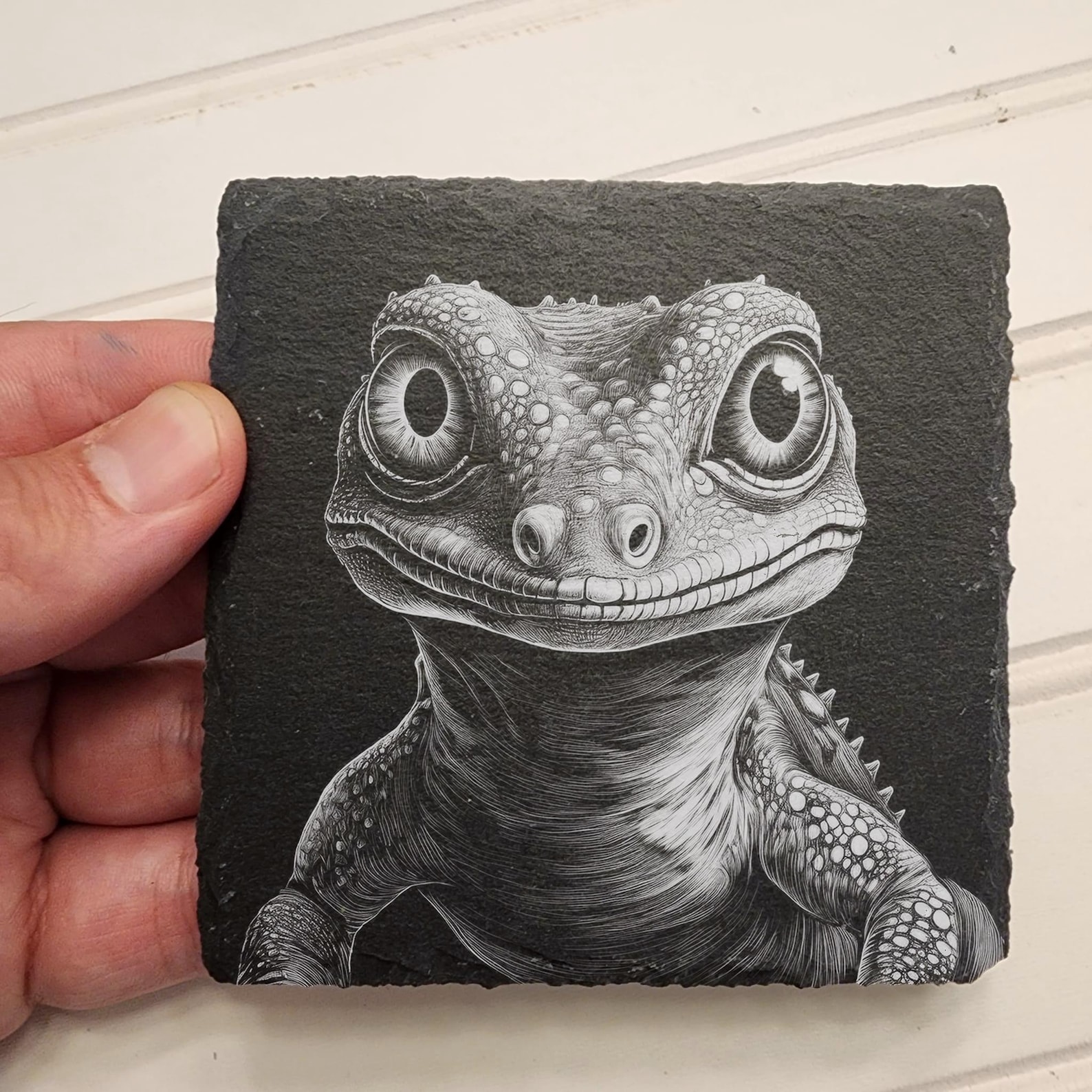Reptile & Amphibian Laser Engraving Files: 4x4" Slate Tile Art (digital ...