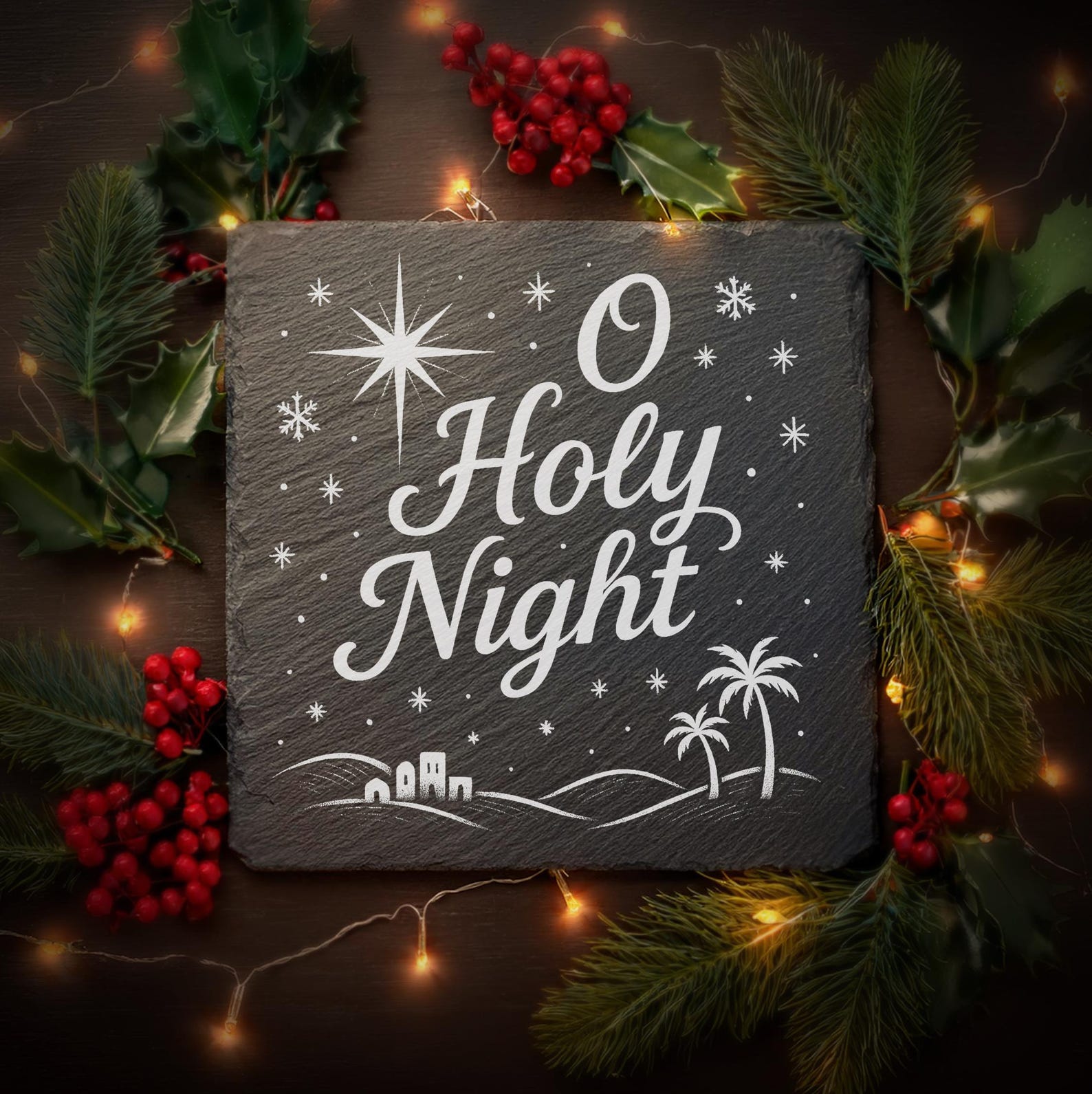 Christmas Song Digital Files for Laser Engraving 4x4" Slate Coasters - Etsy