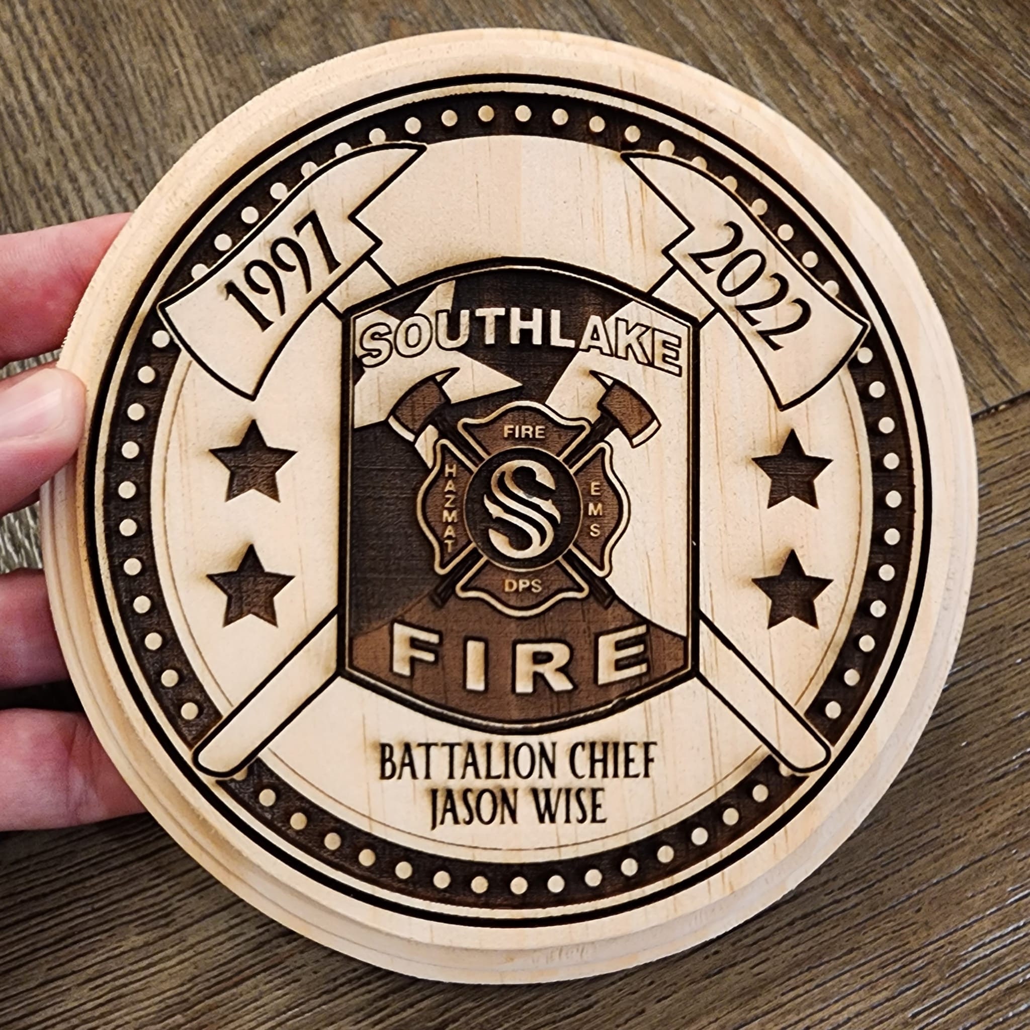 Personalized Laser Engraved Fire and Police Sevice Awards and ...