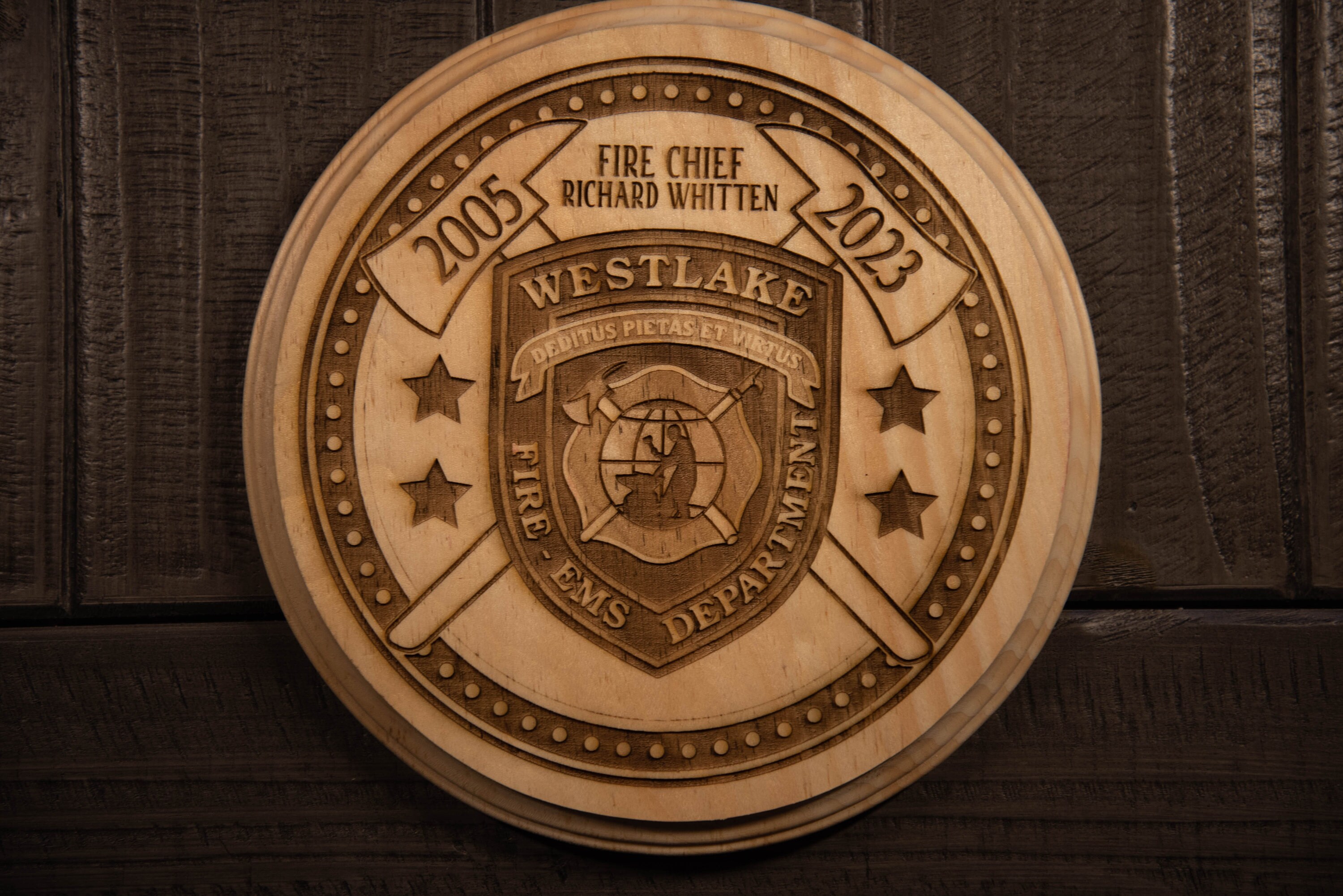 Personalized Laser Engraved Fire and Police Sevice Awards and ...