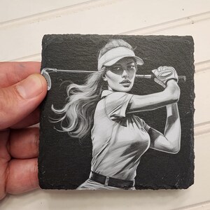 8 Golf/golfing Digital Files for Laser Engraving 4x4" Slate Tiles - Etsy